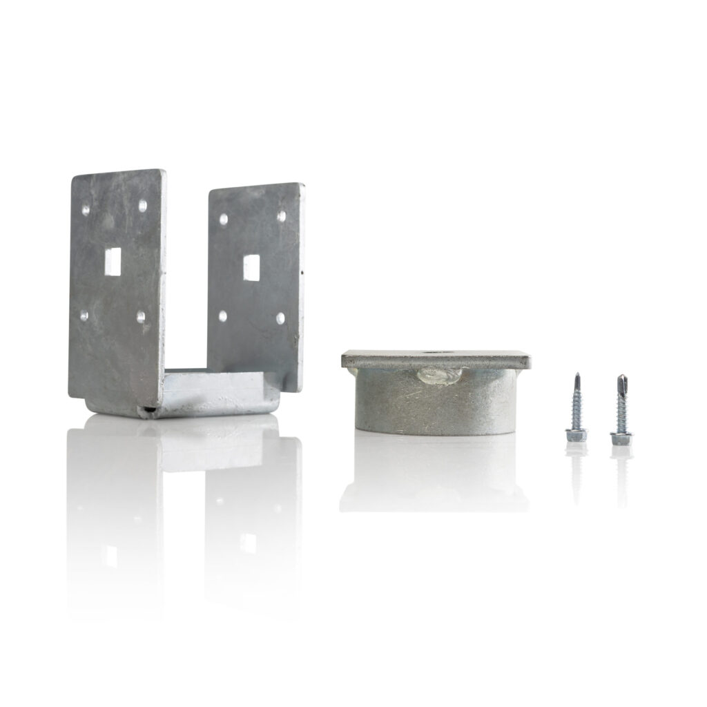 Adjustable Post 'U' Bracket - The Ground Screw Centre