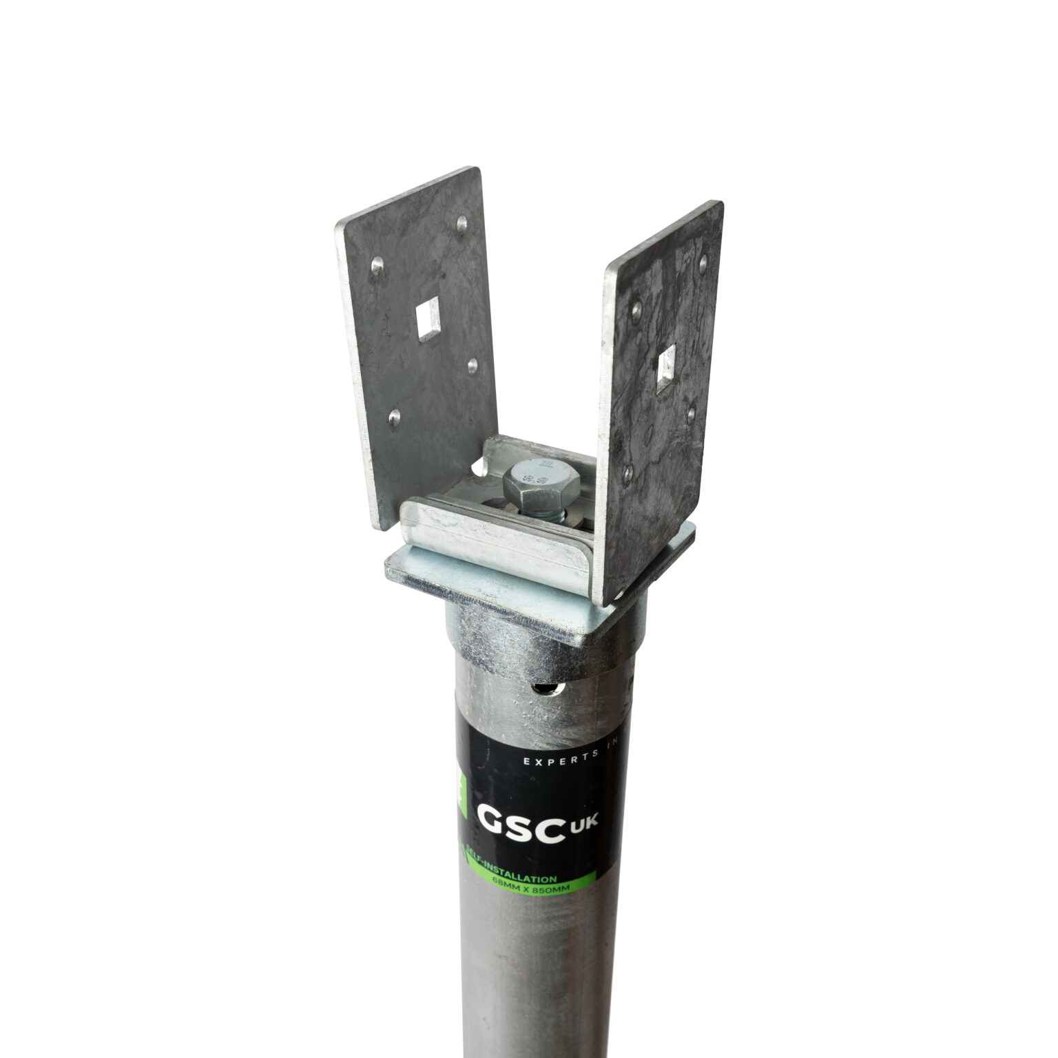 Adjustable Post 'U' Bracket - The Ground Screw Centre