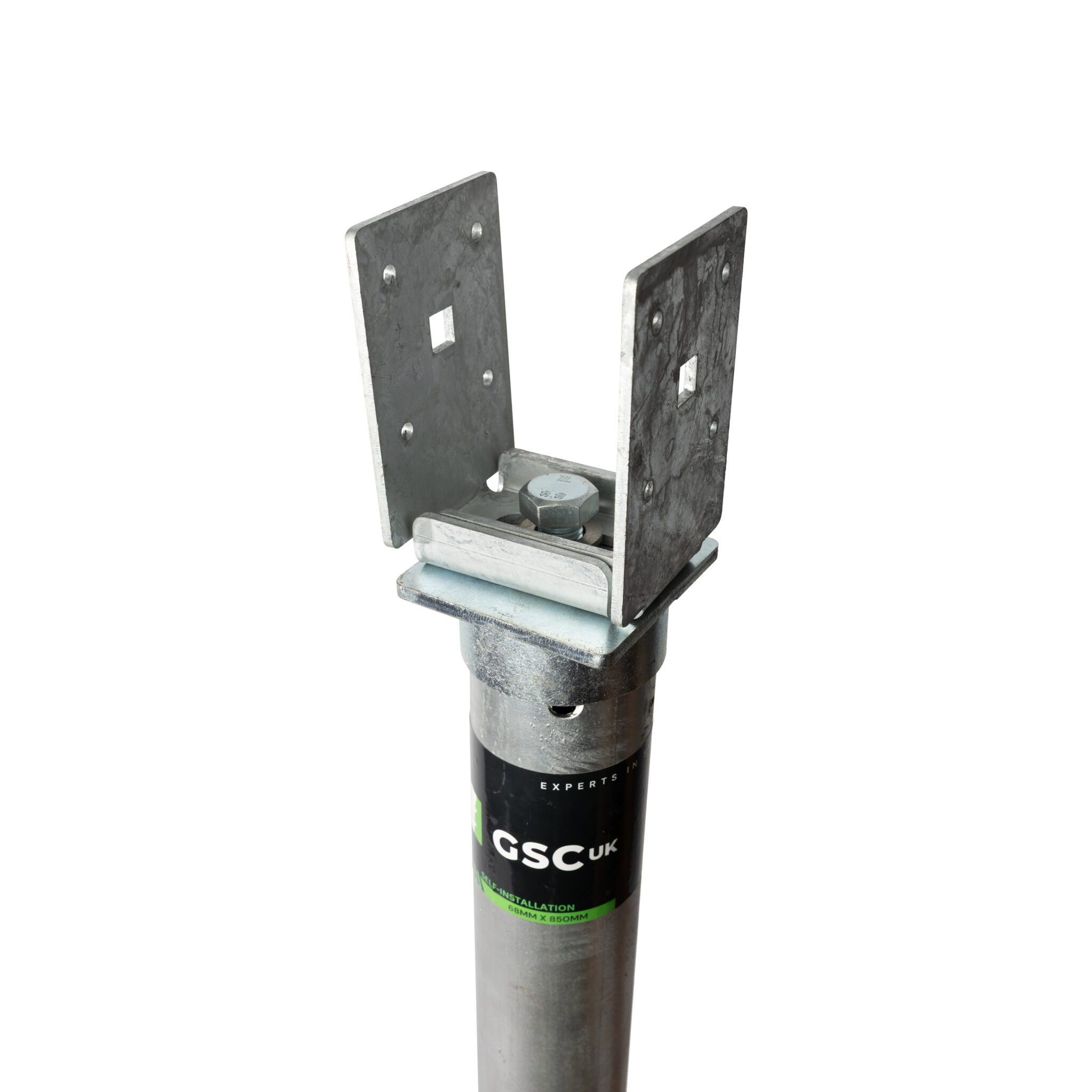 Adjustable Post 'U' Bracket - The Ground Screw Centre