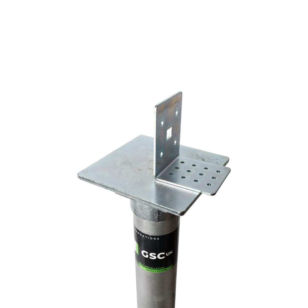 Adjustable Square Top Bracket System | Ground Screw Centre