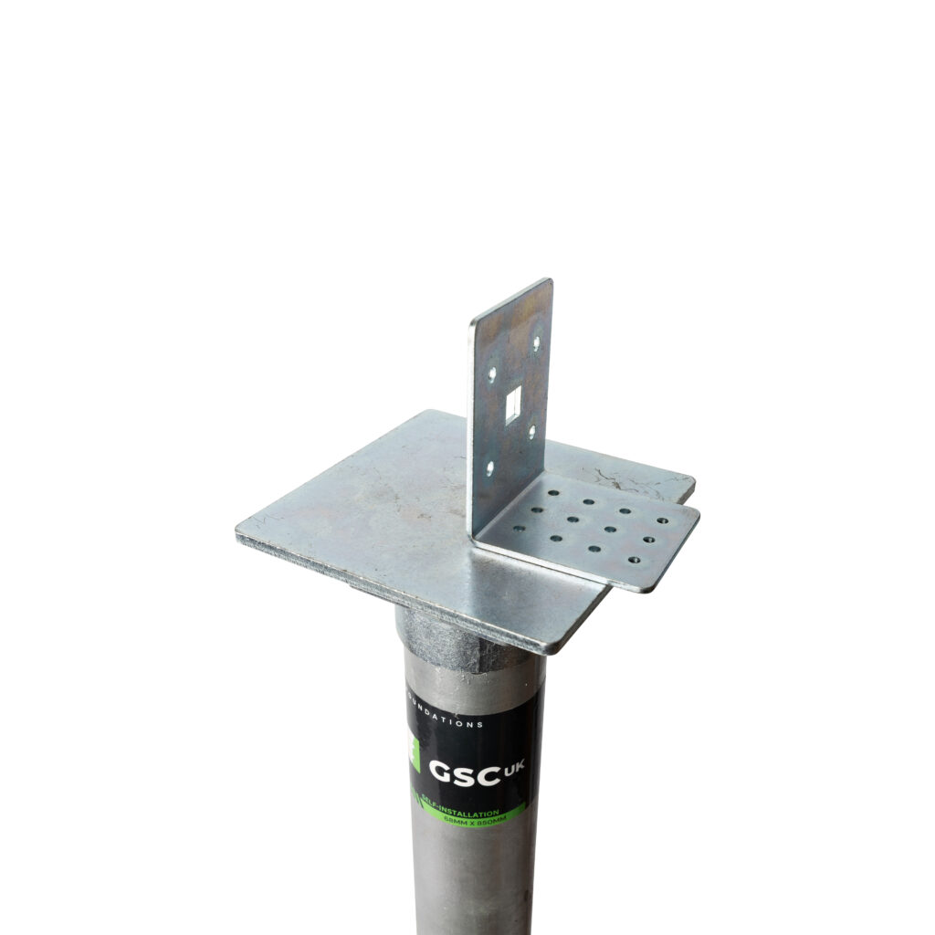 Adjustable Square Top Bracket System | Ground Screw Centre
